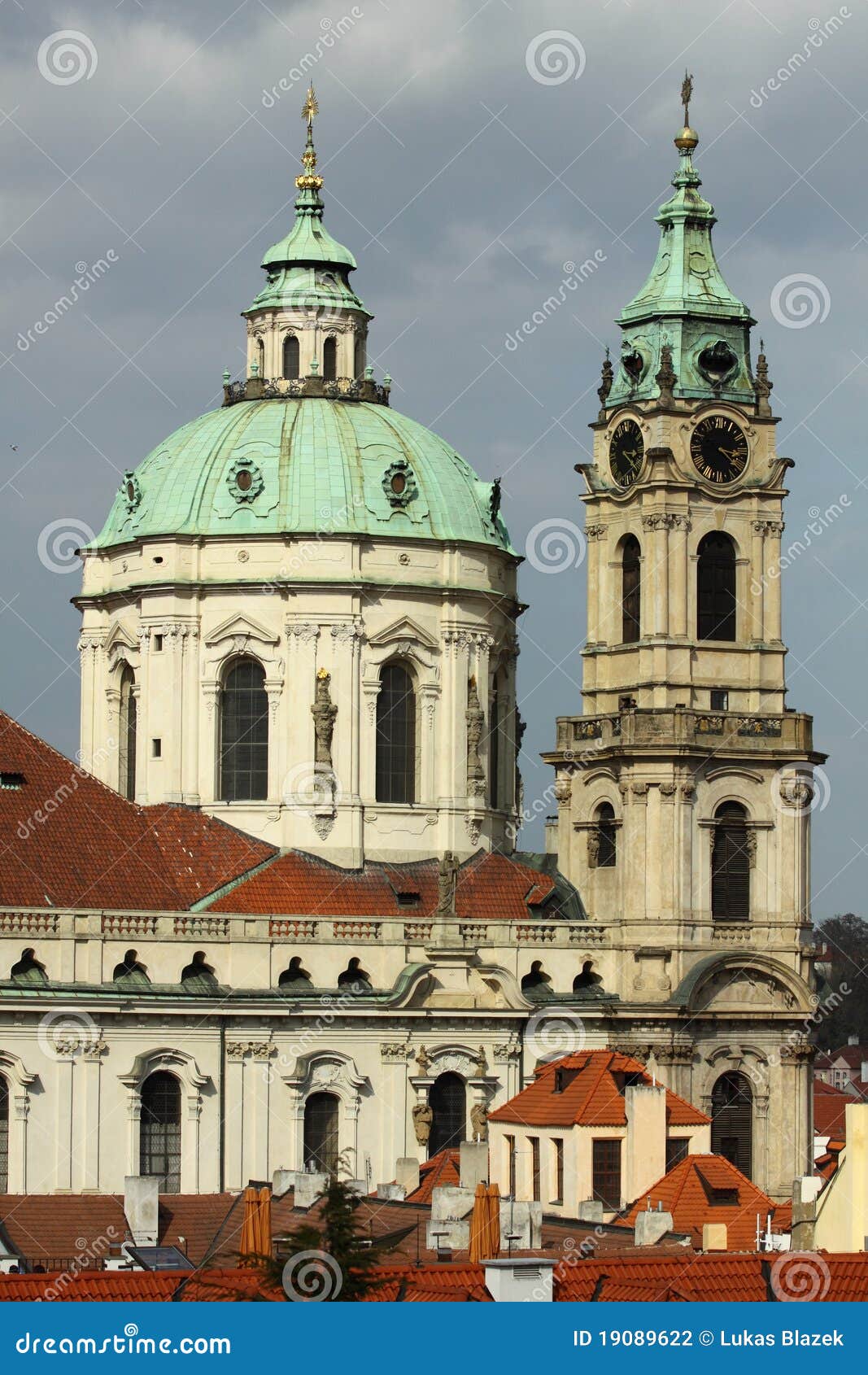 St. Nicholas Church in Prague Stock Photo - Image of nicholas, town ...