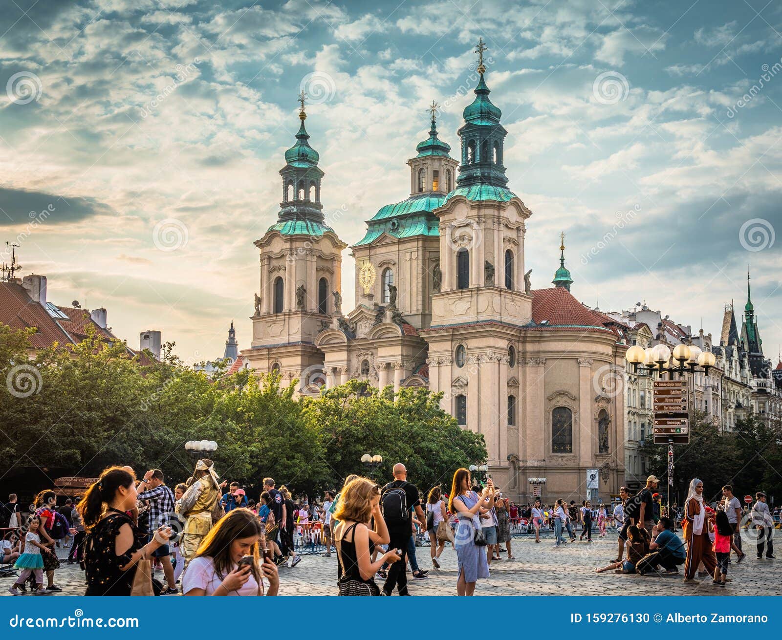 St. Nicholas Church Prague in Czech Republic. Editorial Image - Image ...