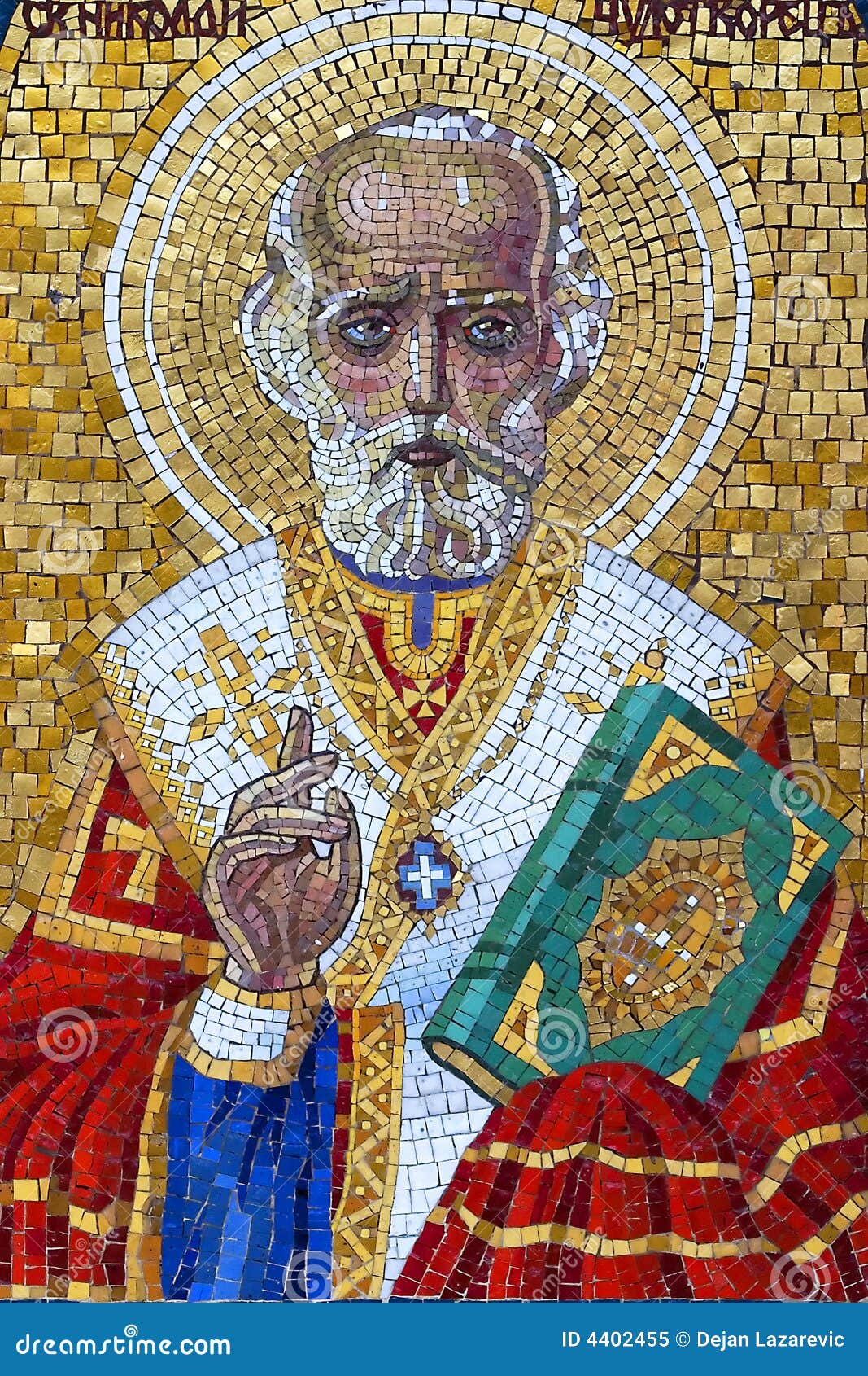 St.Nikolas icon stock image. Image of human, icon, bible - 4402455