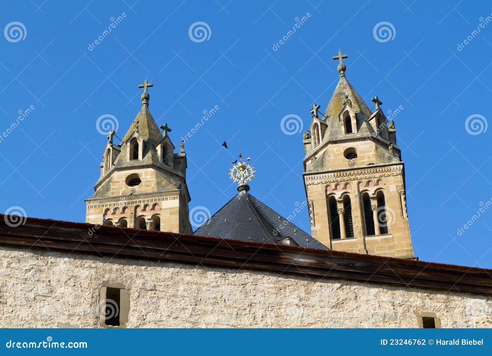 St. Nikolaus Church Inside Comburg Castle Stock Photo - Image of hall ...