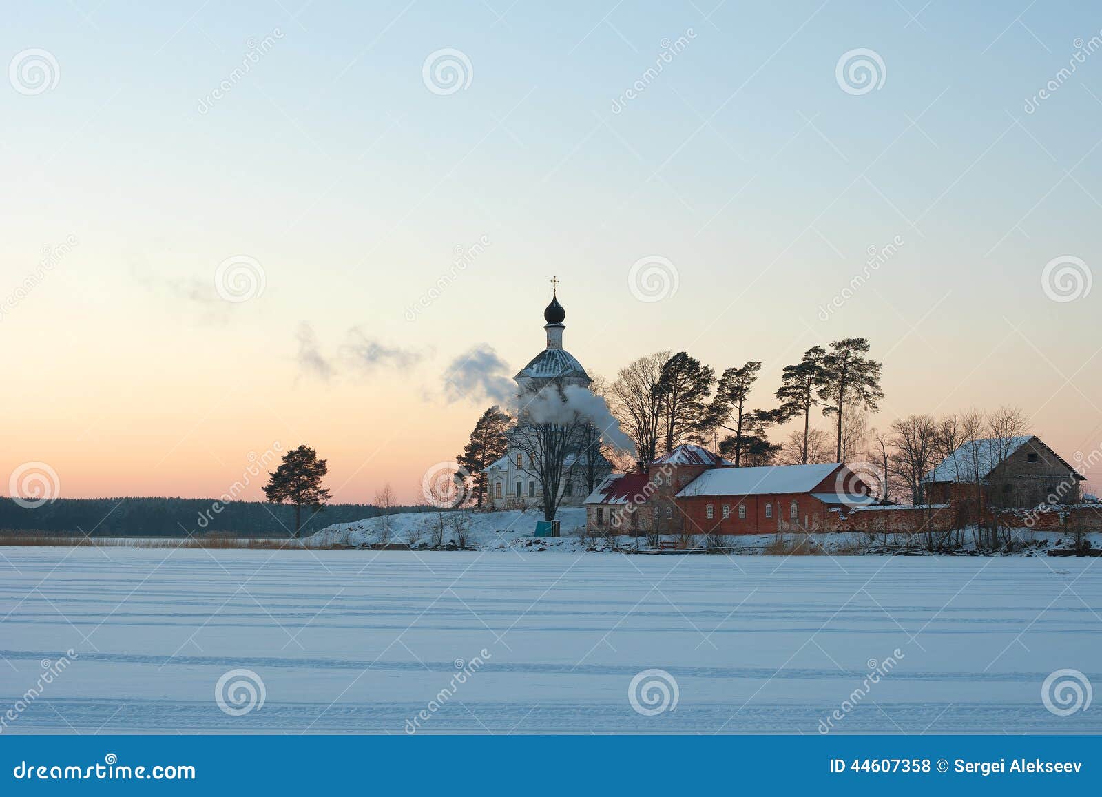 St. Nilus Monastery at Seliger Lake. Stock Photo - Image of tranquility ...