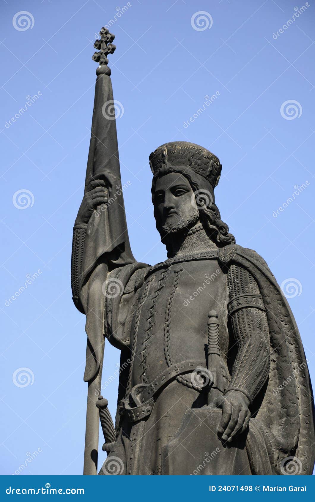 St. Norbert Statue on Charles Bridge Stock Photo - Image of ...