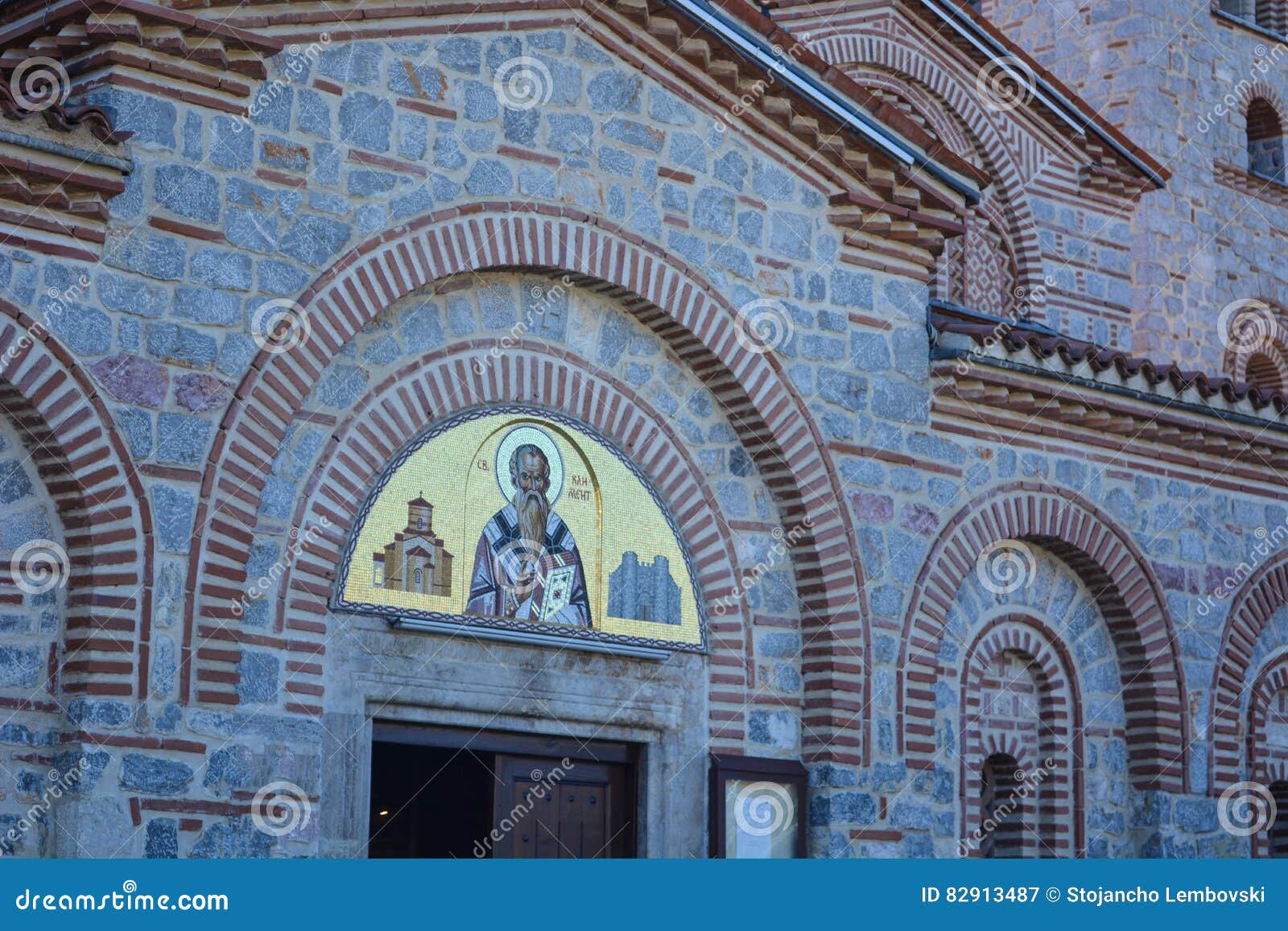St.Panteleimon Monastery in Ohrid Stock Image - Image of famous ...