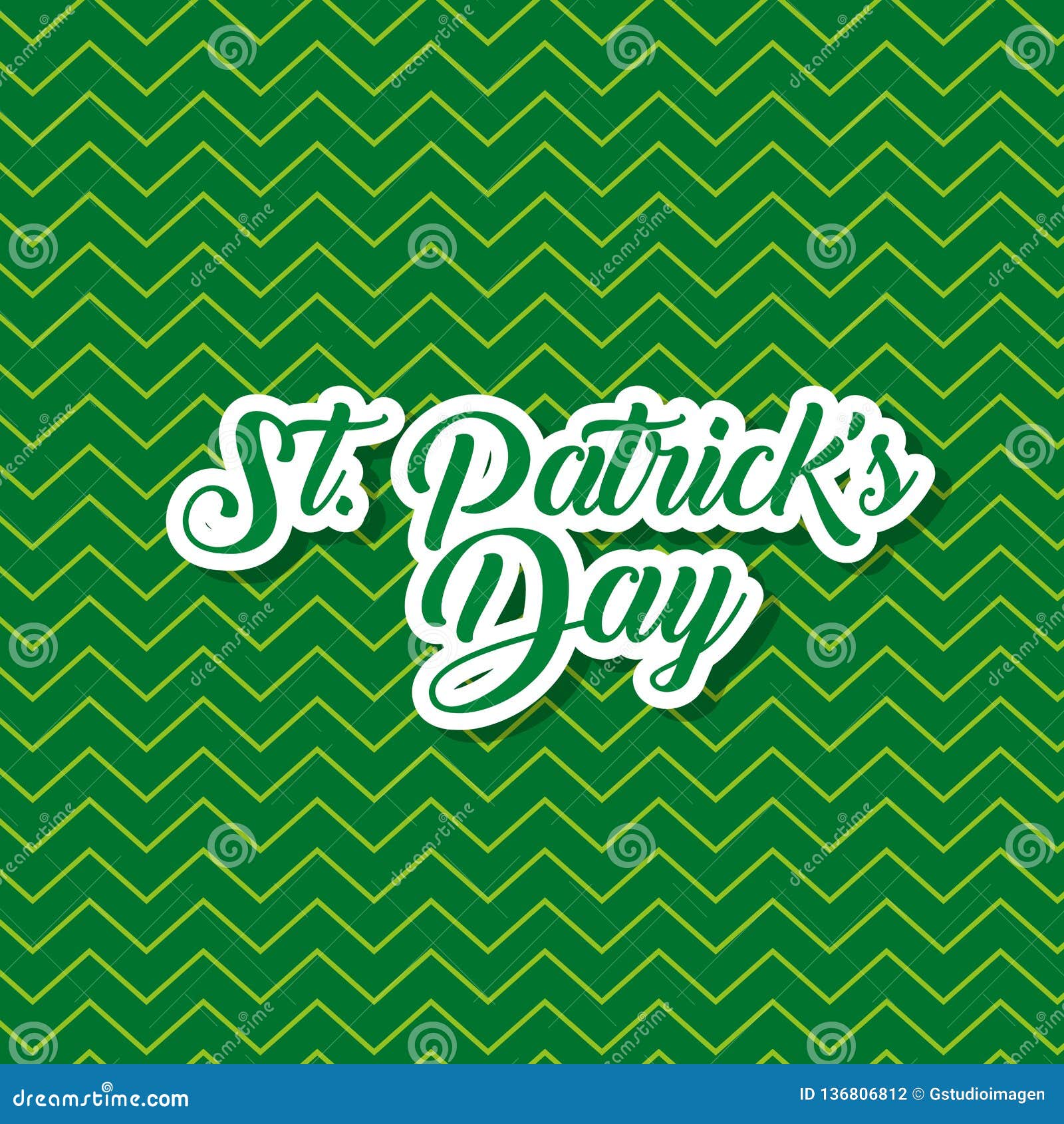 St Patrick Celebration and Abstract Lines Texture Background Stock ...