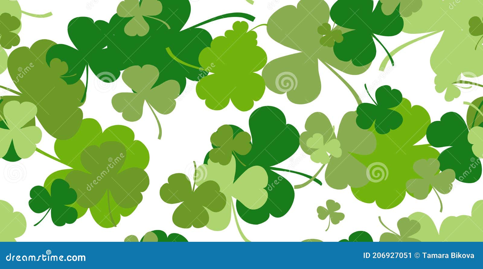 St.Patrick Day Horizontal Seamless Background Stock Illustration ...