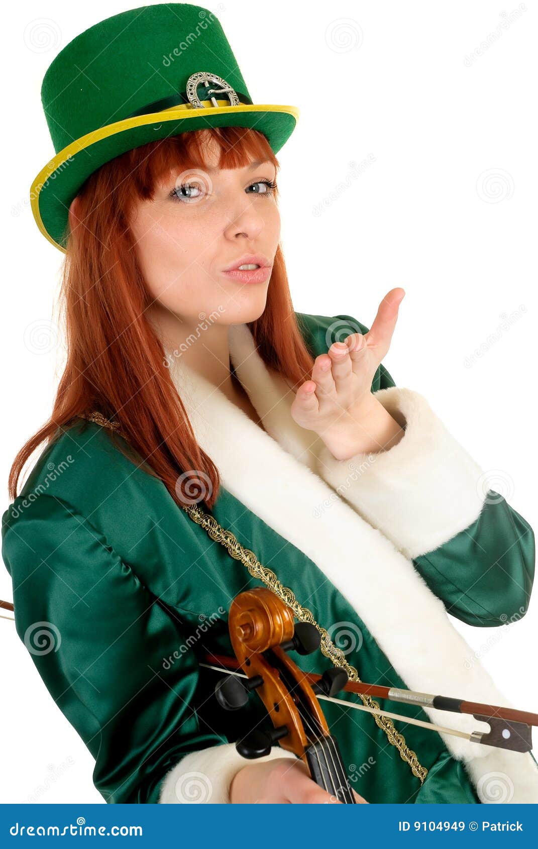 St Patrick holiday woman stock image. Image of eire, happy - 9104949