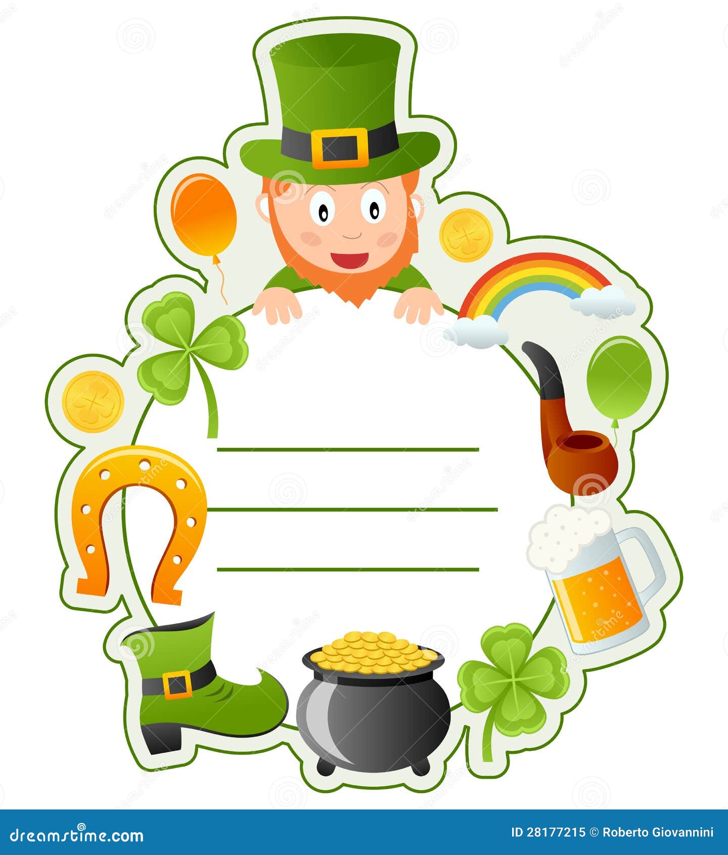 St. Patrick S Book Cover Frame Stock Vector - Illustration of ...