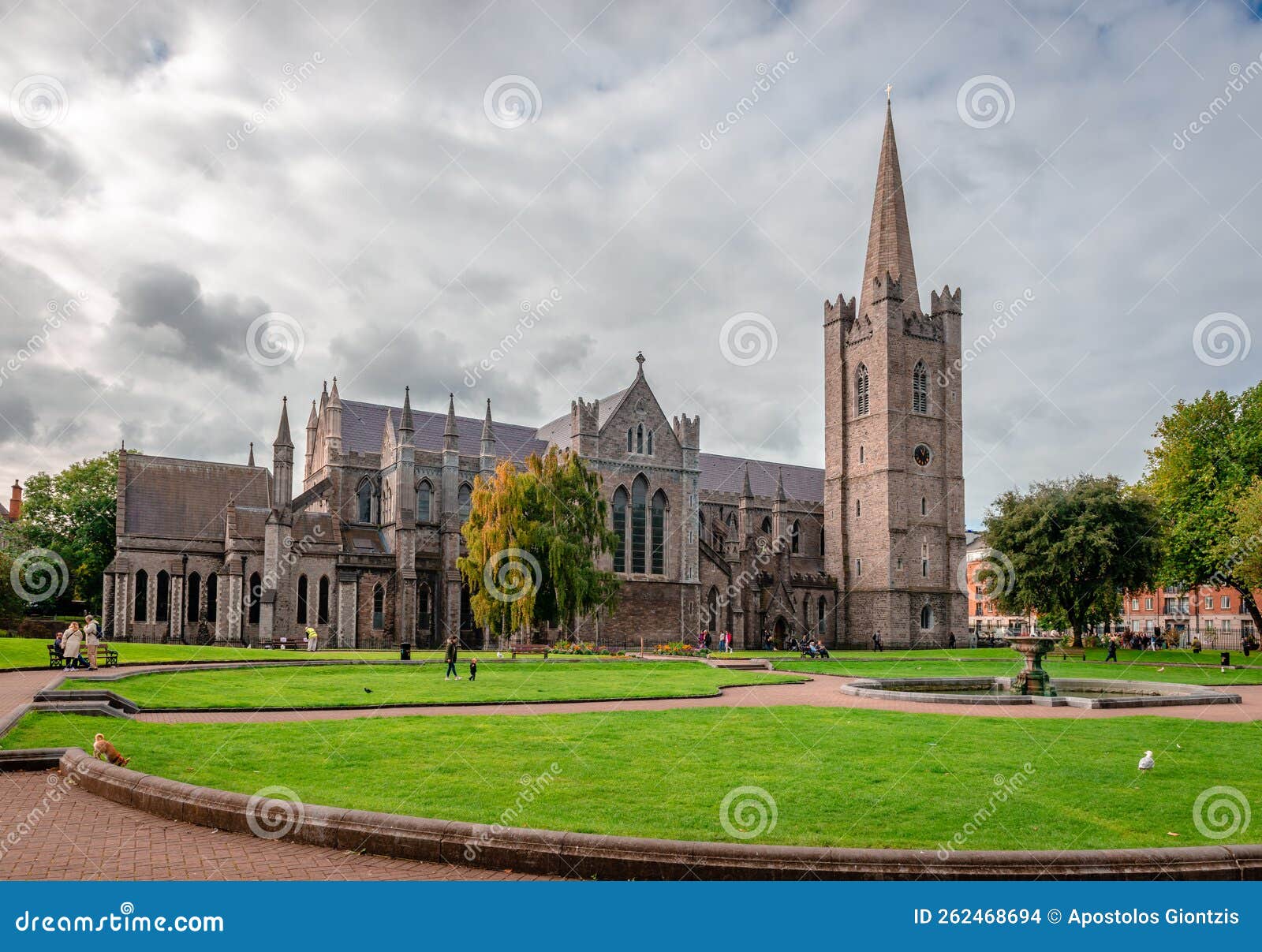 St. Patrick`s Cathedral in Dublin, Ireland. Editorial Stock Image ...