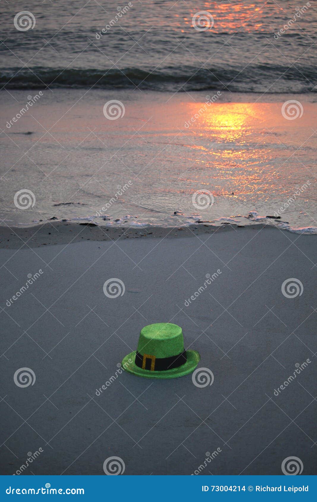 St. Patrick S Day on the Beach Stock Photo - Image of pattys, green ...