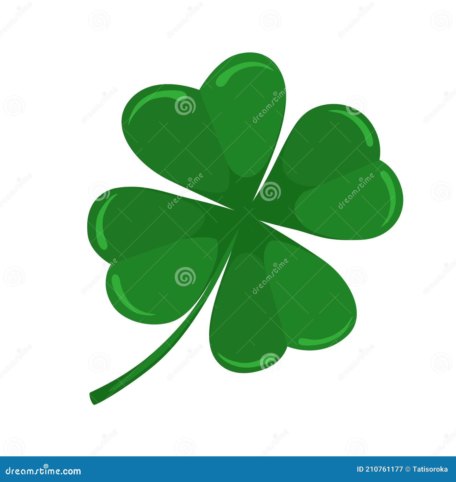 St. Patrick`s Day. Clover. Vector Illustration Concept. White ...