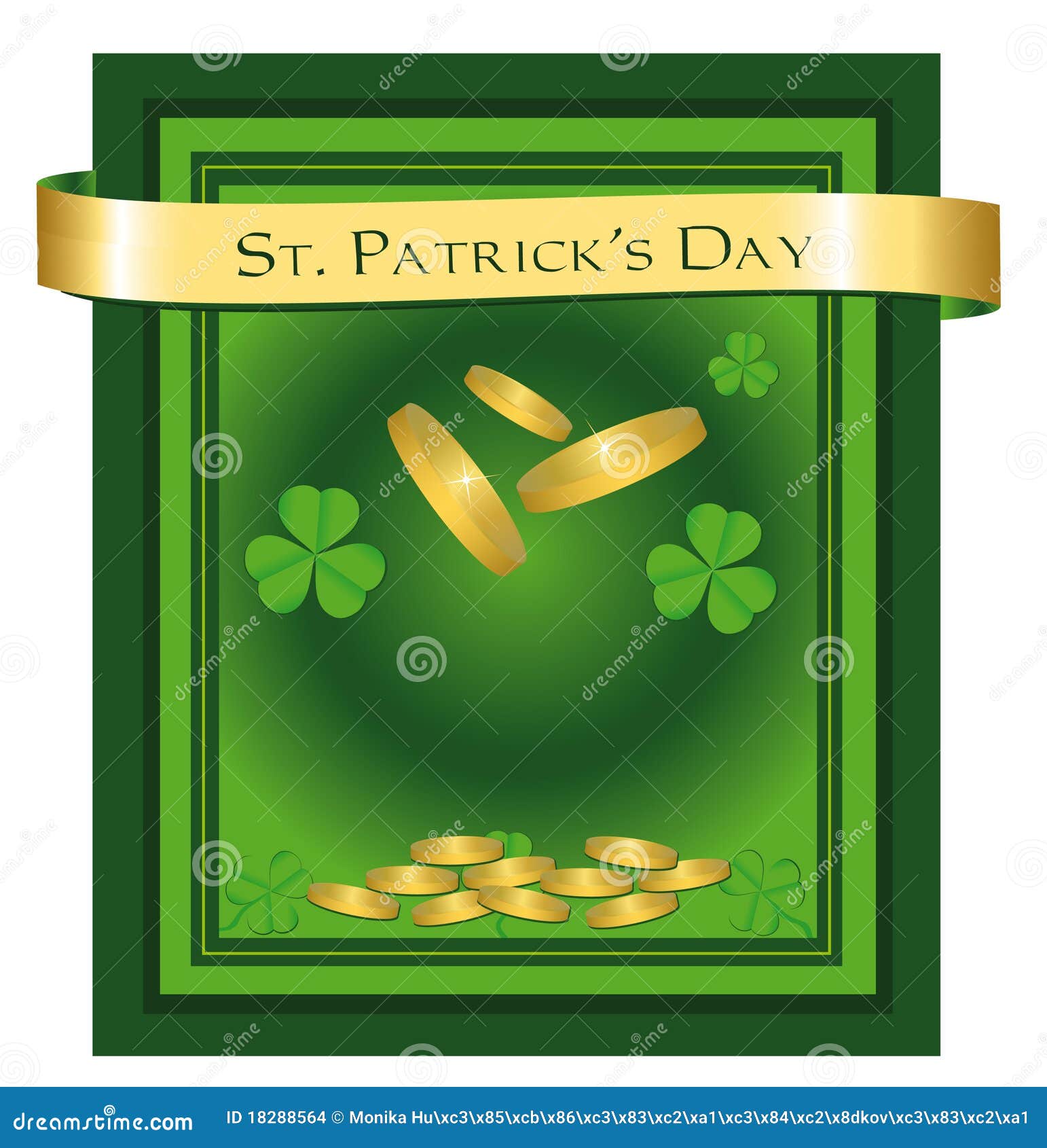 St. Patrick S Day Congratulations Stock Vector - Illustration of label ...