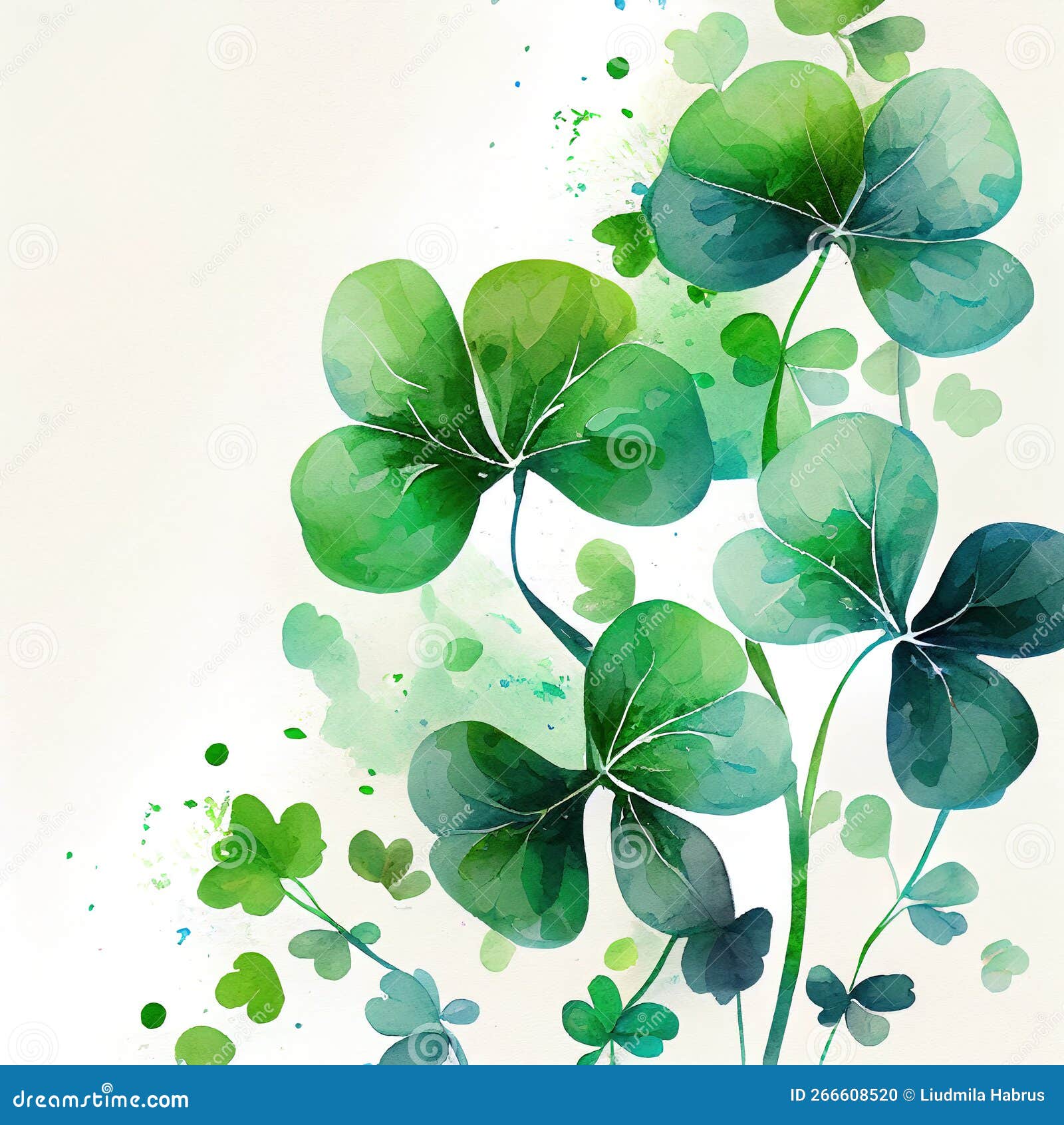 St. Patrick S Day. Four Leaf Clover Leaf Pattern Stock Illustration ...