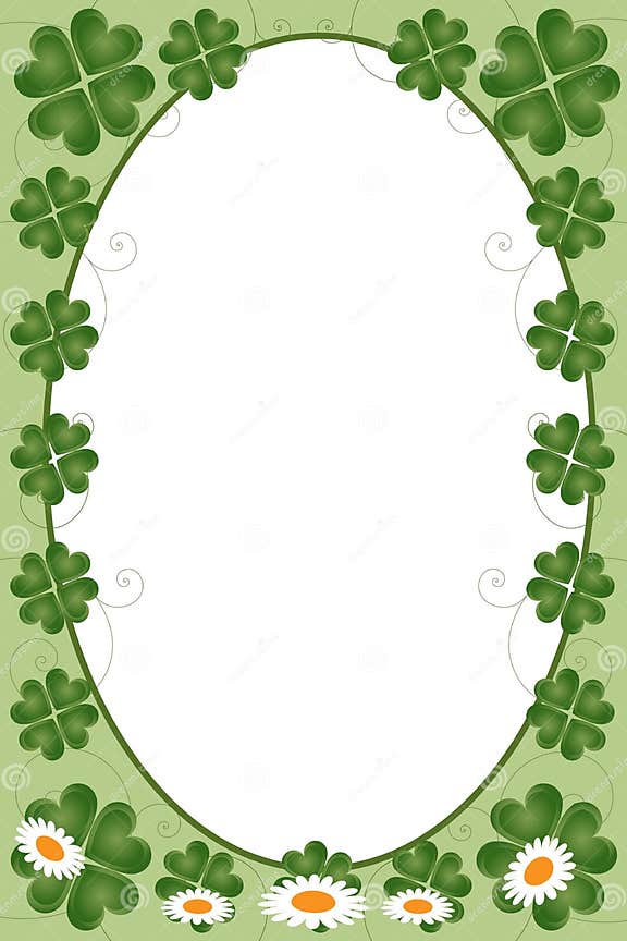 St. Patrick s day frame stock vector. Illustration of floral - 13020240
