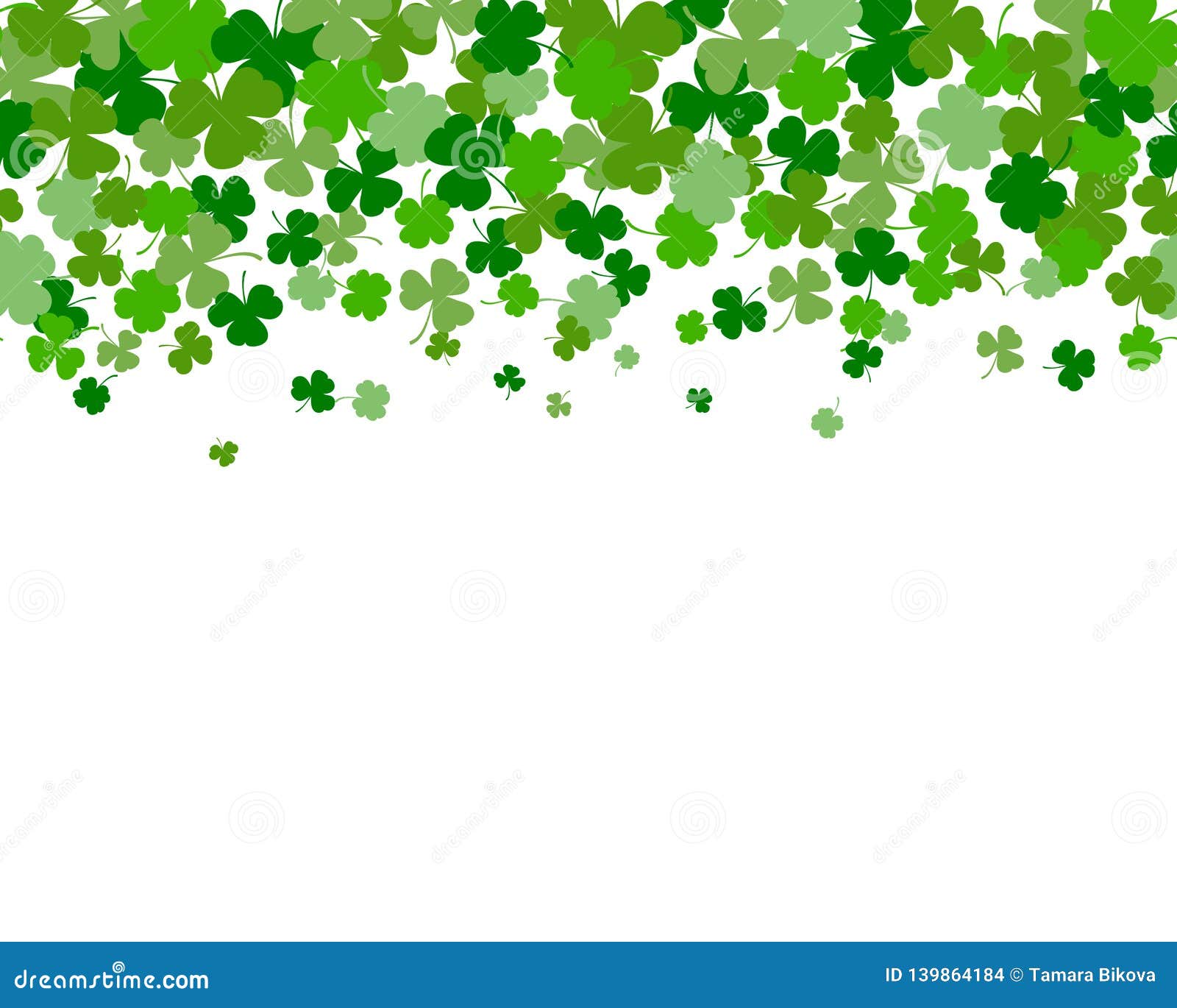 St. Patrick`s Day Horizontal Seamless Background Stock Illustration ...