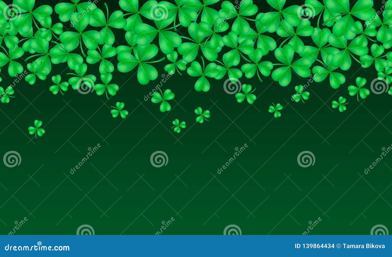 St. Patrick`s Day Horizontal Seamless Background Stock Photo - Image of ...