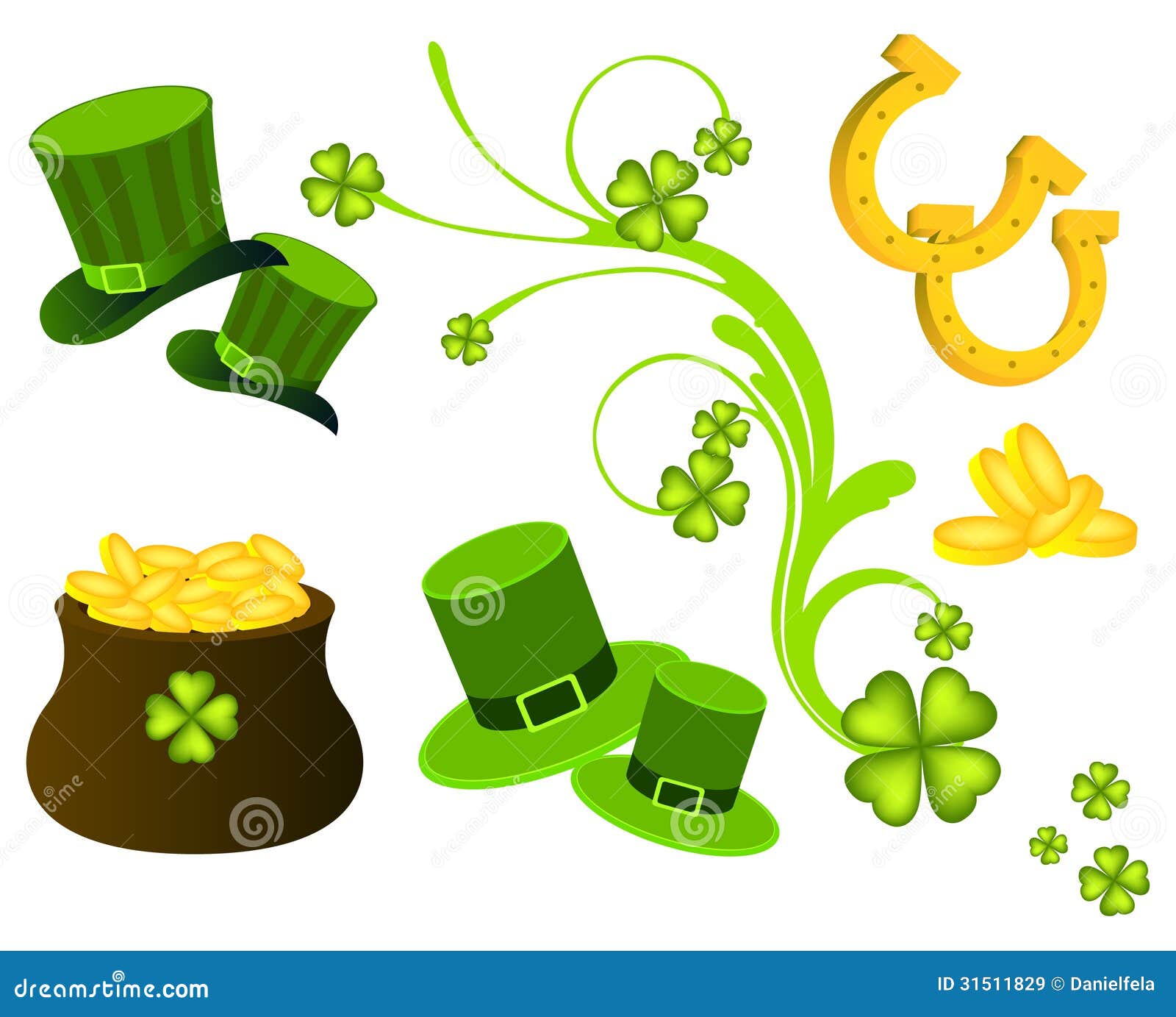 St. Patricks Day icons stock vector. Illustration of holidays - 31511829