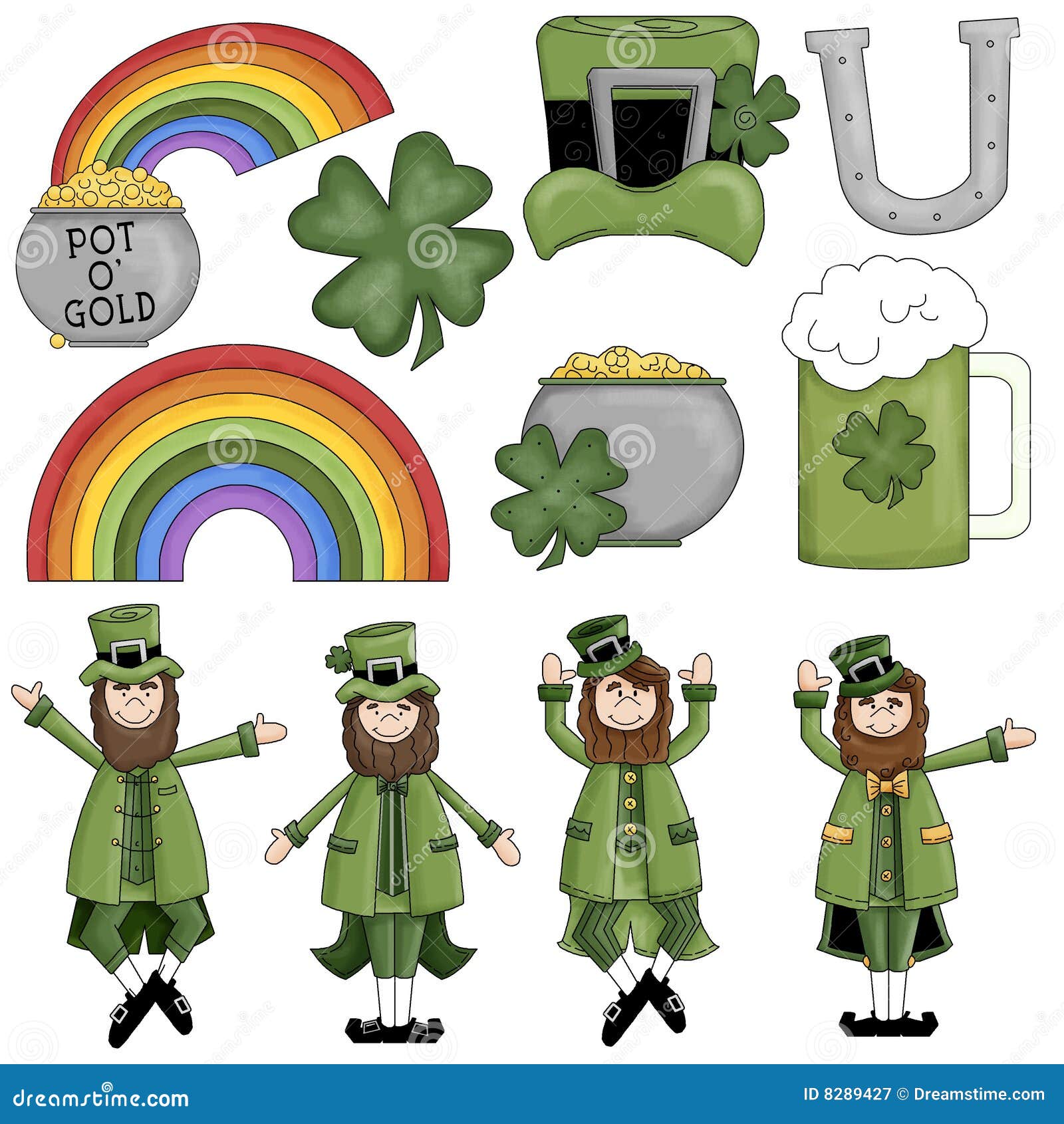 St. Patrick S Day Irish Graphics Stock Illustration - Illustration of ...