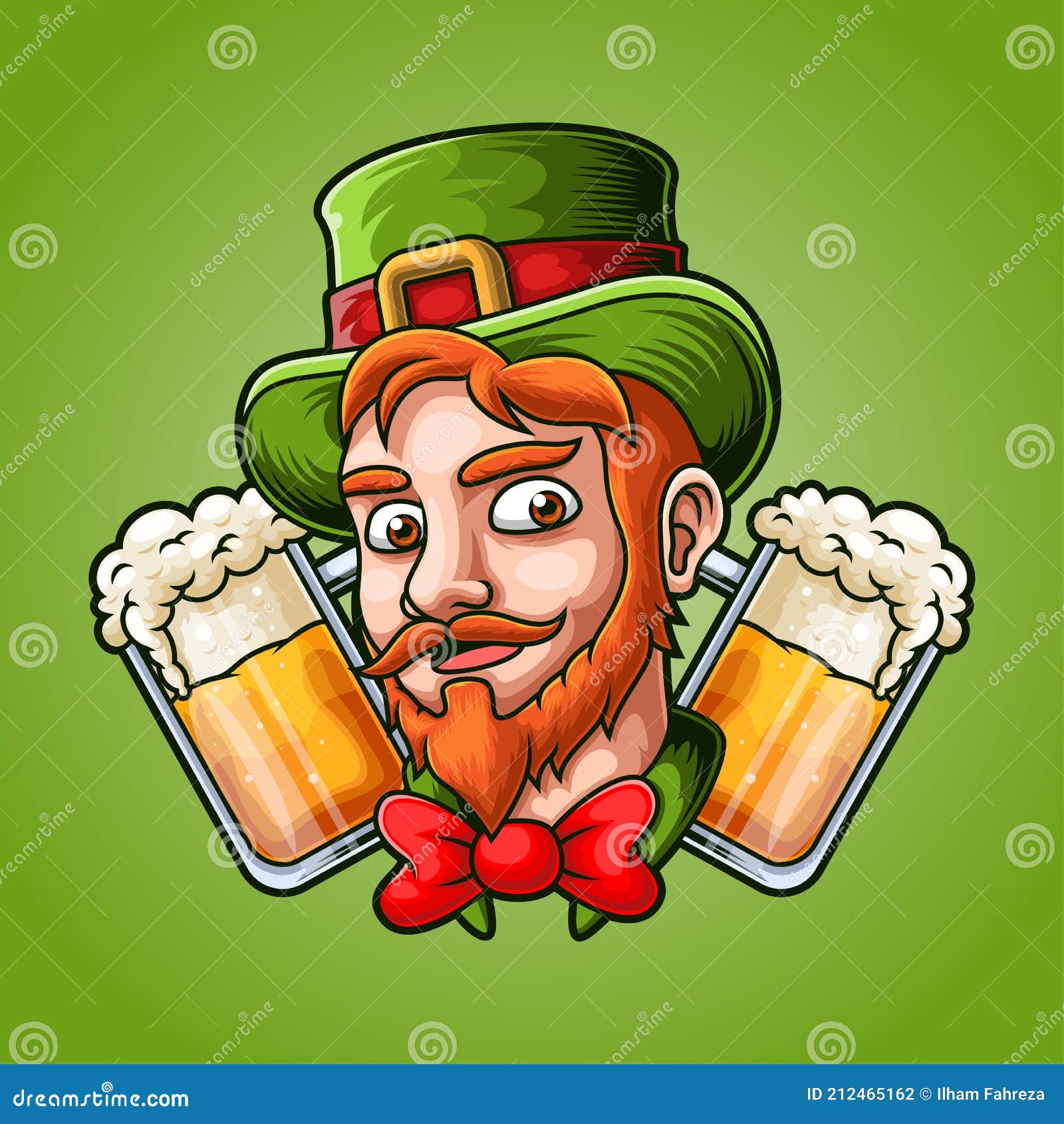 St Patrick`s Day Mascot Illustration Stock Illustration - Illustration ...