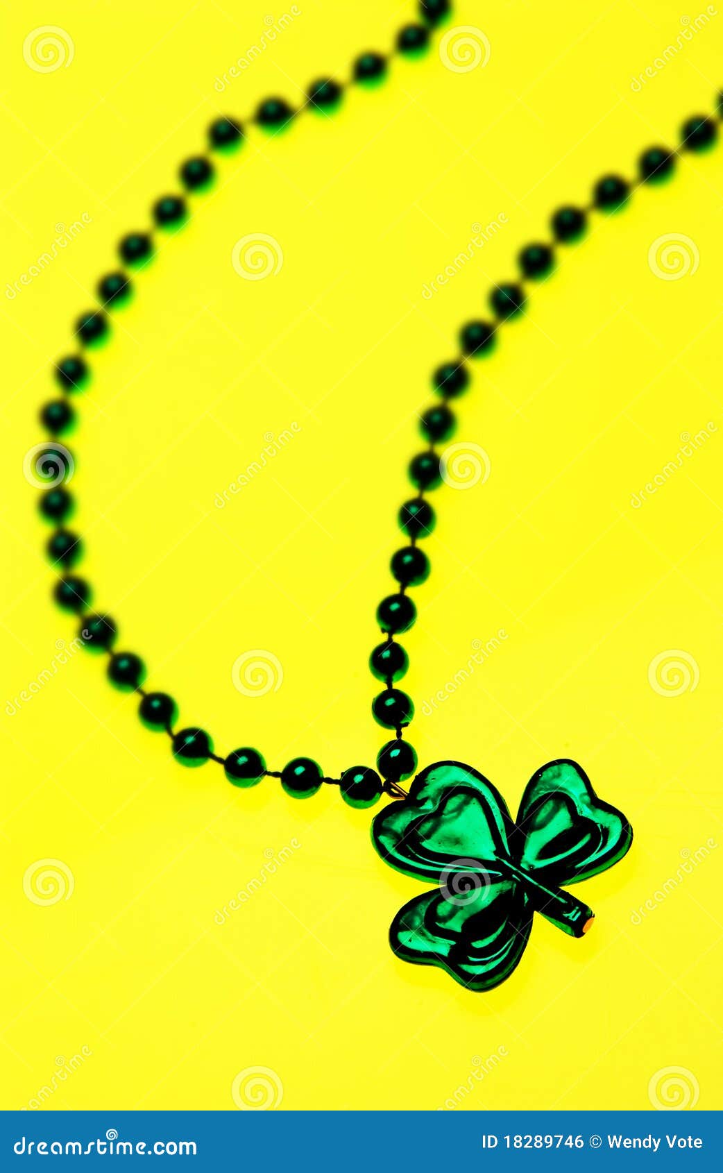 St Patrick s Day necklace stock photo. Image of jewelry - 18289746