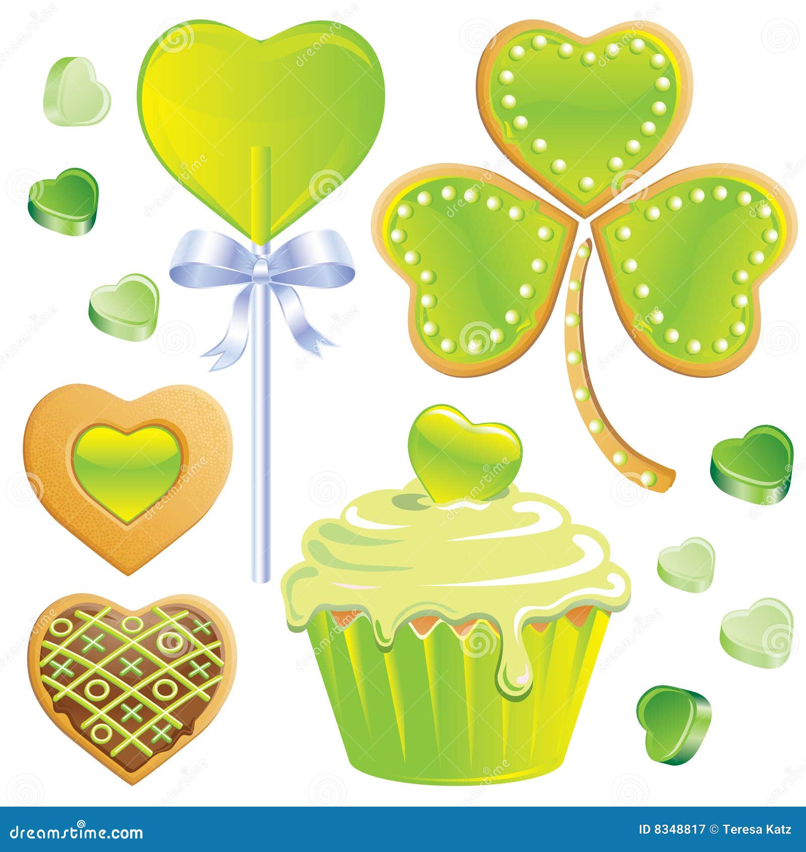 St Patrick s Day Treats stock vector. Illustration of dessert - 8348817