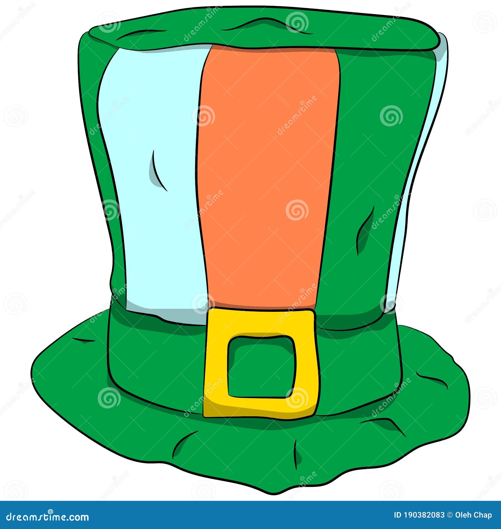 St. Patrick`s Hat. Green Hat. Vector Drawing Stock Vector ...