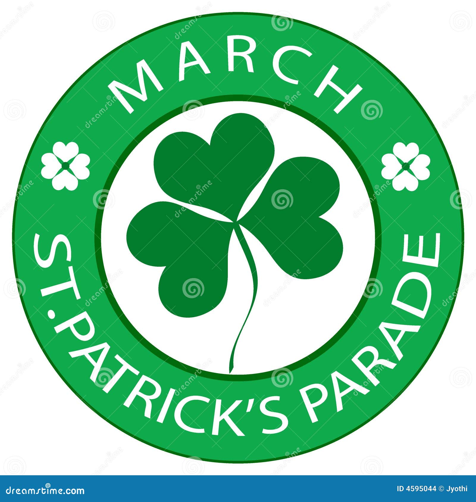 St.Patrick s parade badge stock illustration. Illustration of ireland ...
