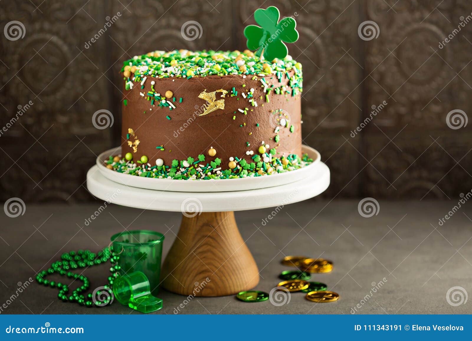 St Patricks Day Chocolate Cake Stock Image - Image of patricks, cake ...