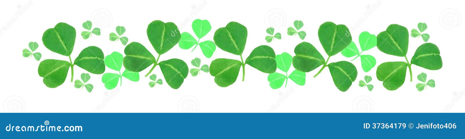 St Patricks Day Shamrock Border Stock Image - Image of decorative ...