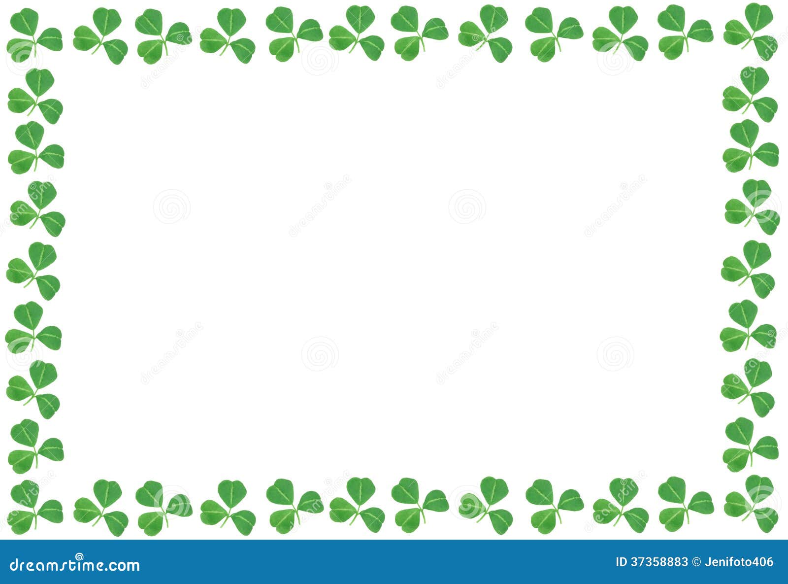 St Patricks Day Shamrock Frame Stock Illustration - Illustration of ...