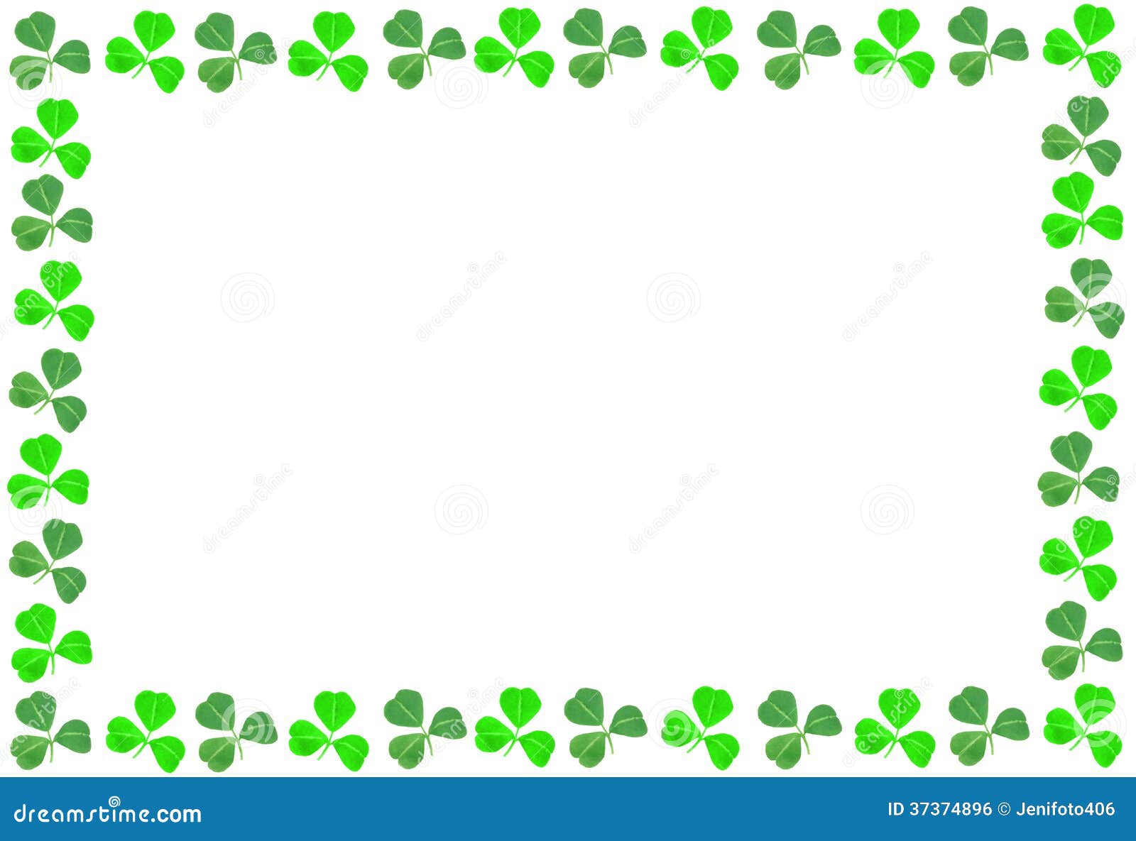 St Patricks Day Shamrock Frame Stock Illustration - Illustration of ...