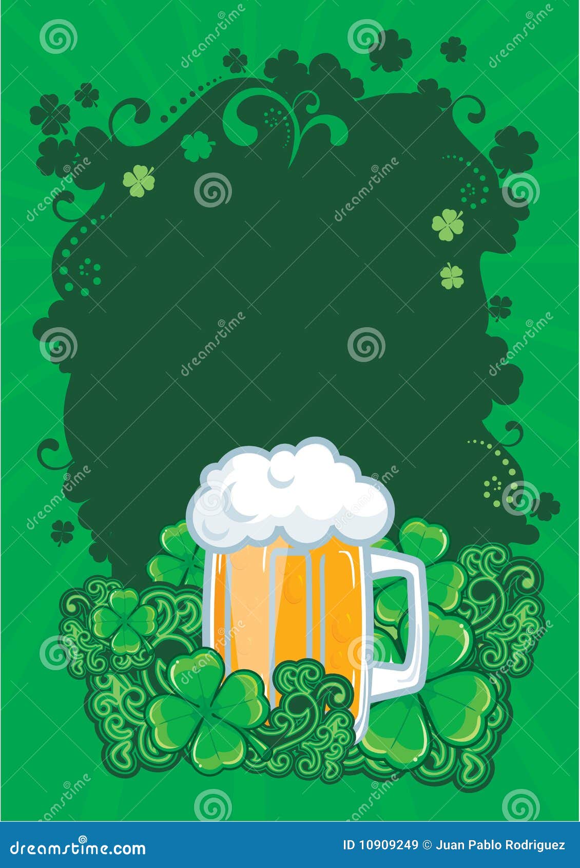 St. Patricks frame stock vector. Illustration of backdrop - 10909249