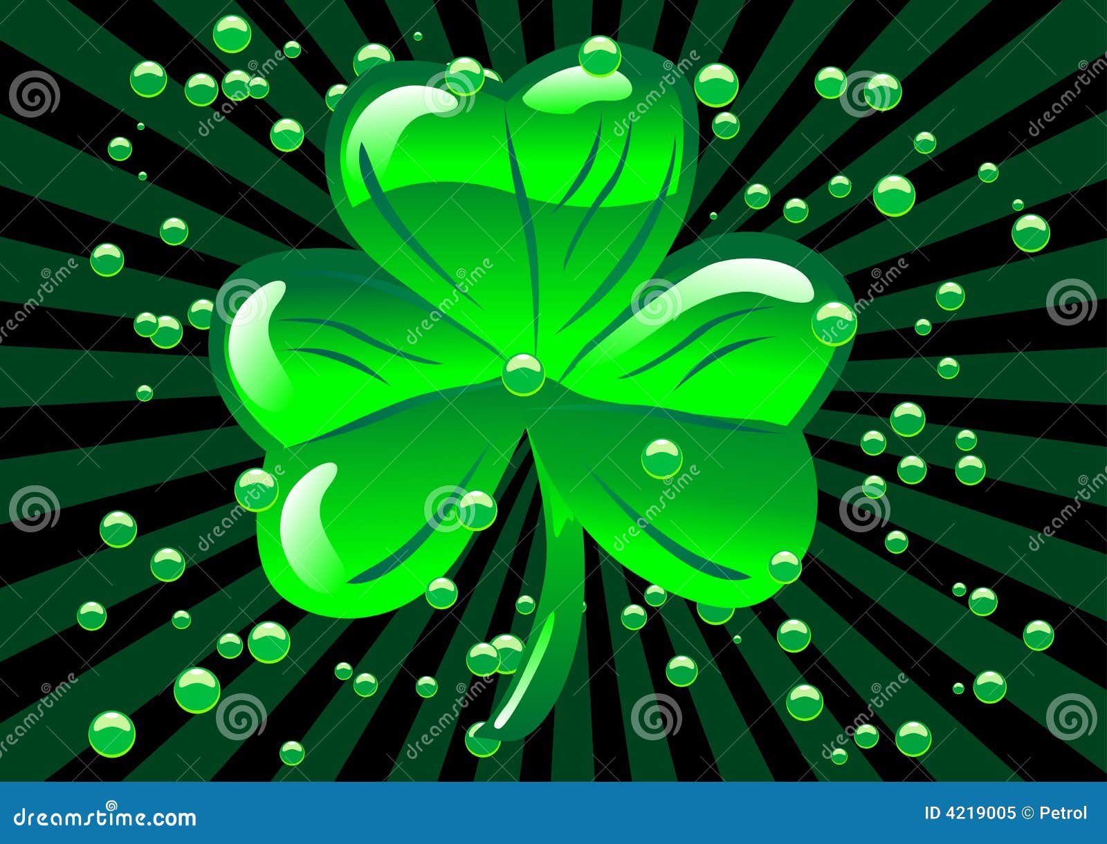 St Patricks shamrock stock vector. Illustration of seventeen - 4219005