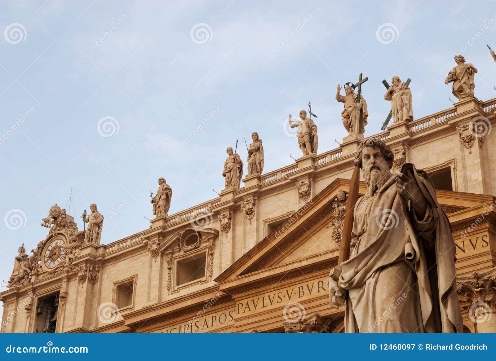 St Paul and the Apostles, Vatican, Rome, Italy Stock Image - Image of ...