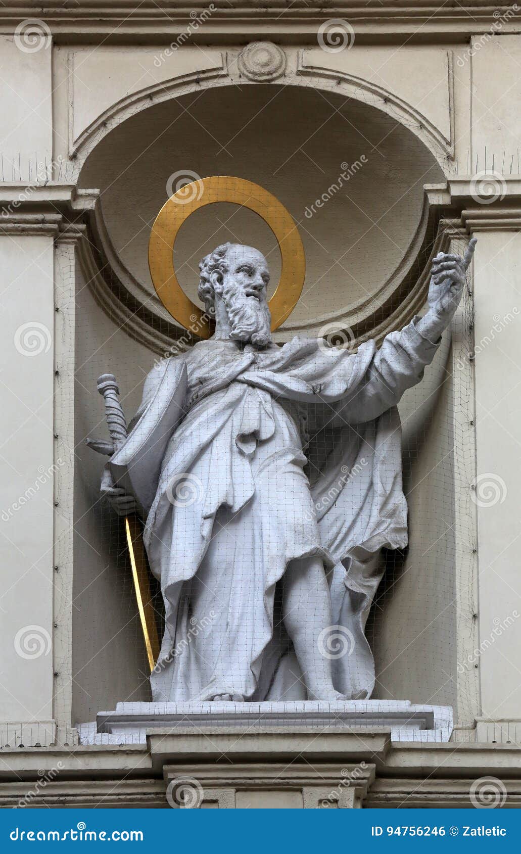 St Paul apostoł zdjęcie stock. Obraz złożonej z barok - 94756246