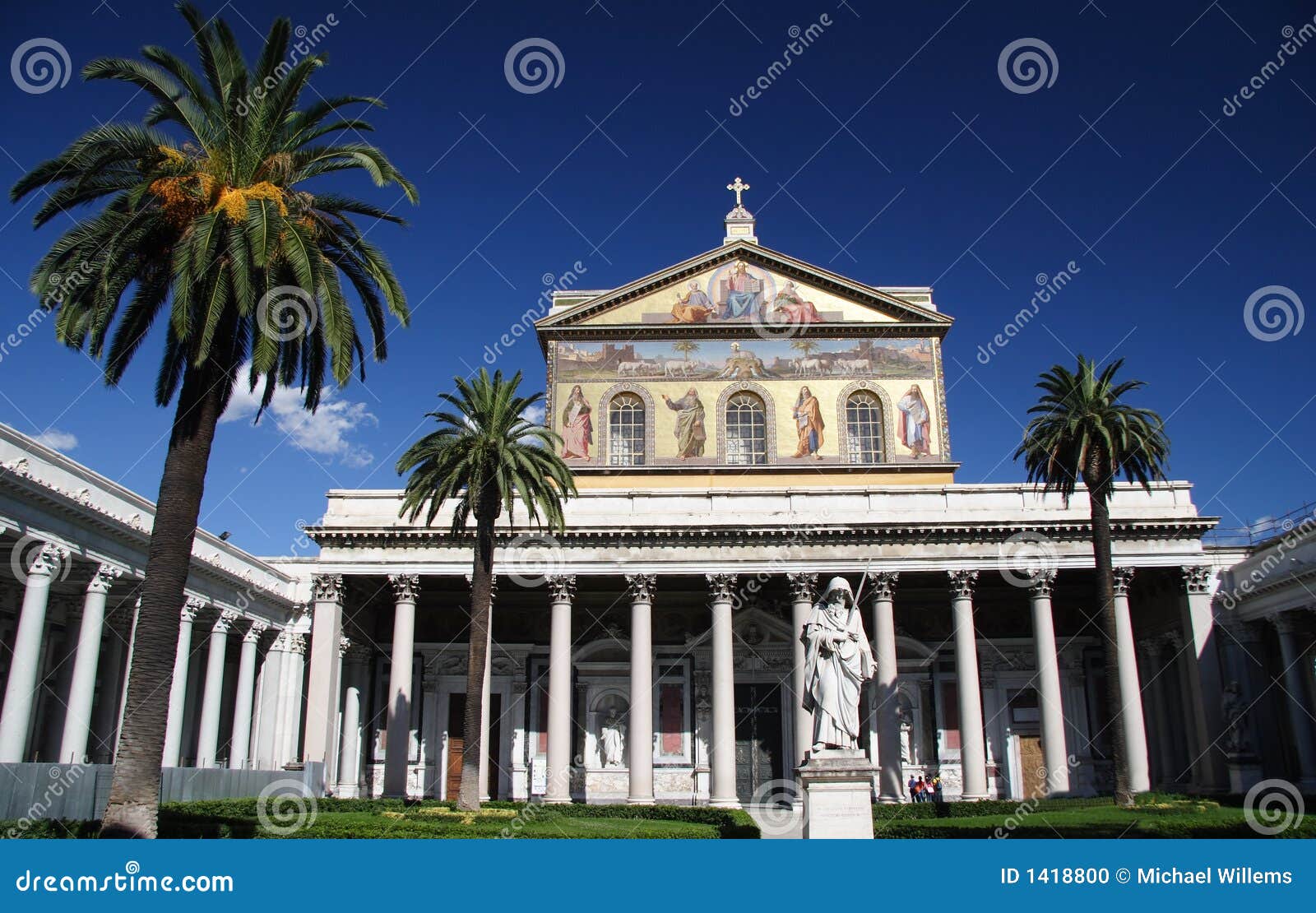 St. Paul Outside the Walls -Rome Stock Photo - Image of church ...