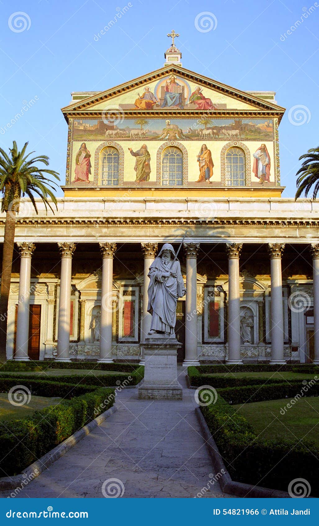 St. Paul S Basilica, Rome, Italy Stock Photo - Image of hell, architect ...