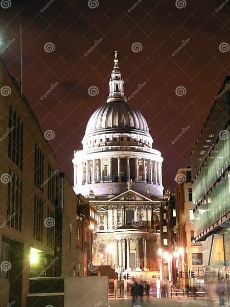 St Paul S Cathedral at Night Stock Photo - Image of religious ...