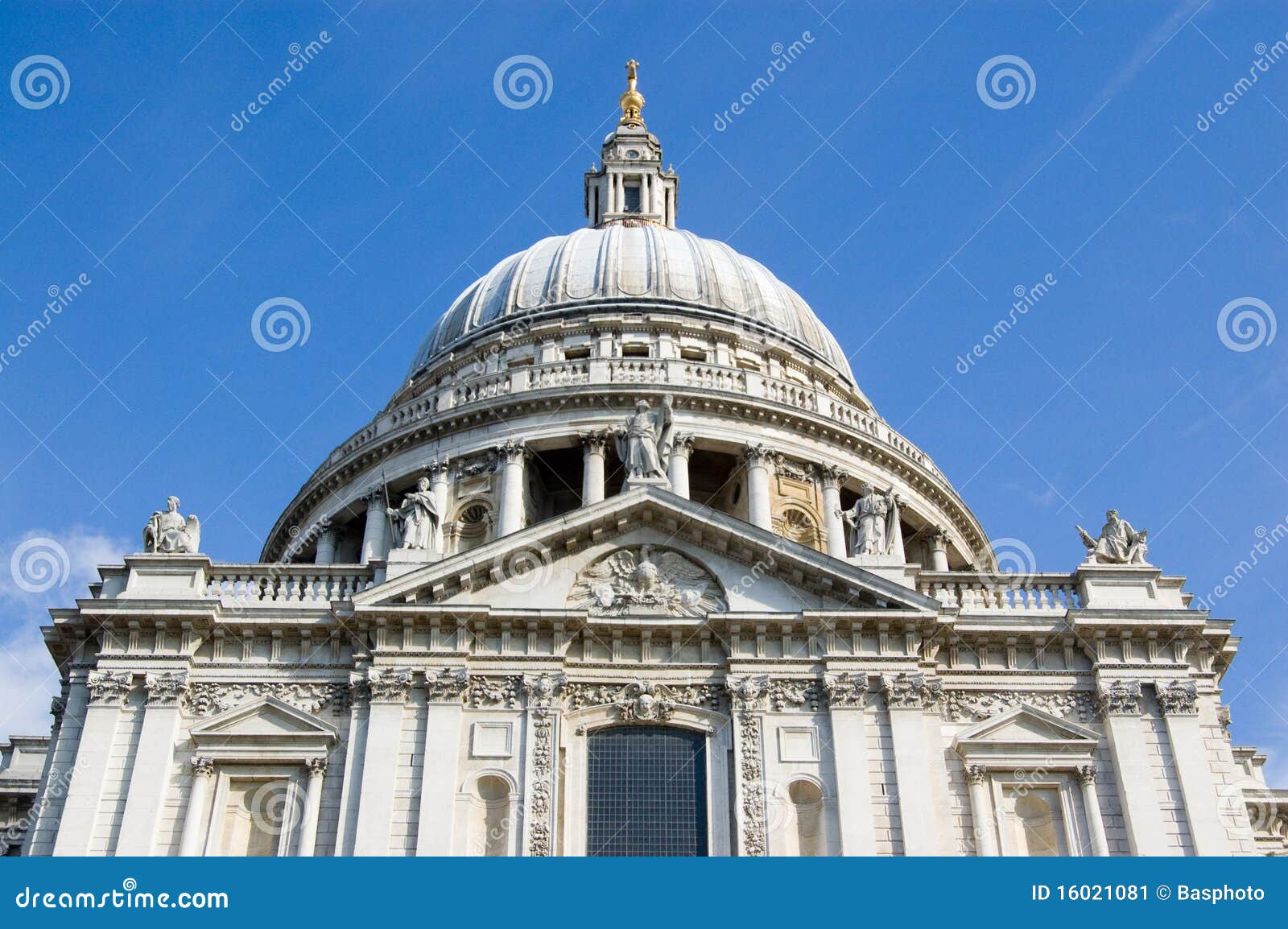 St Paul S Cathedral, Southern Facade. Stock Image - Image of dome ...