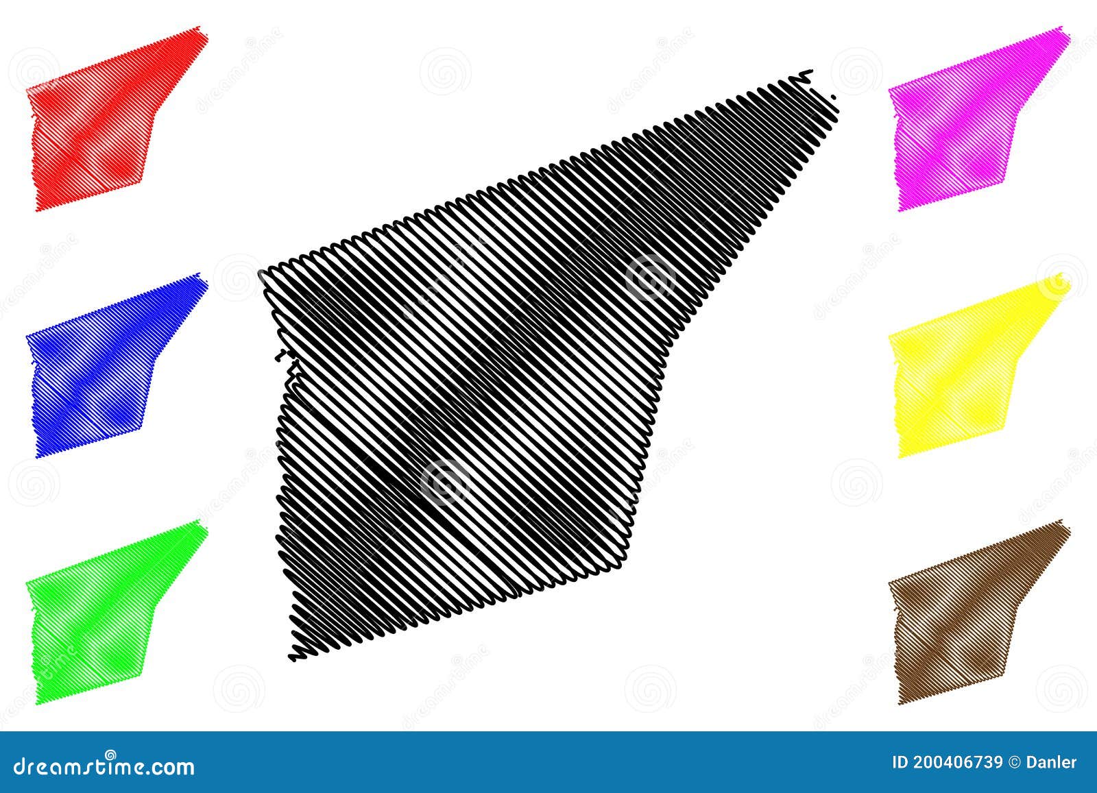 St. Peter Barbados, Parishes of Barbados Map Vector Illustration ...