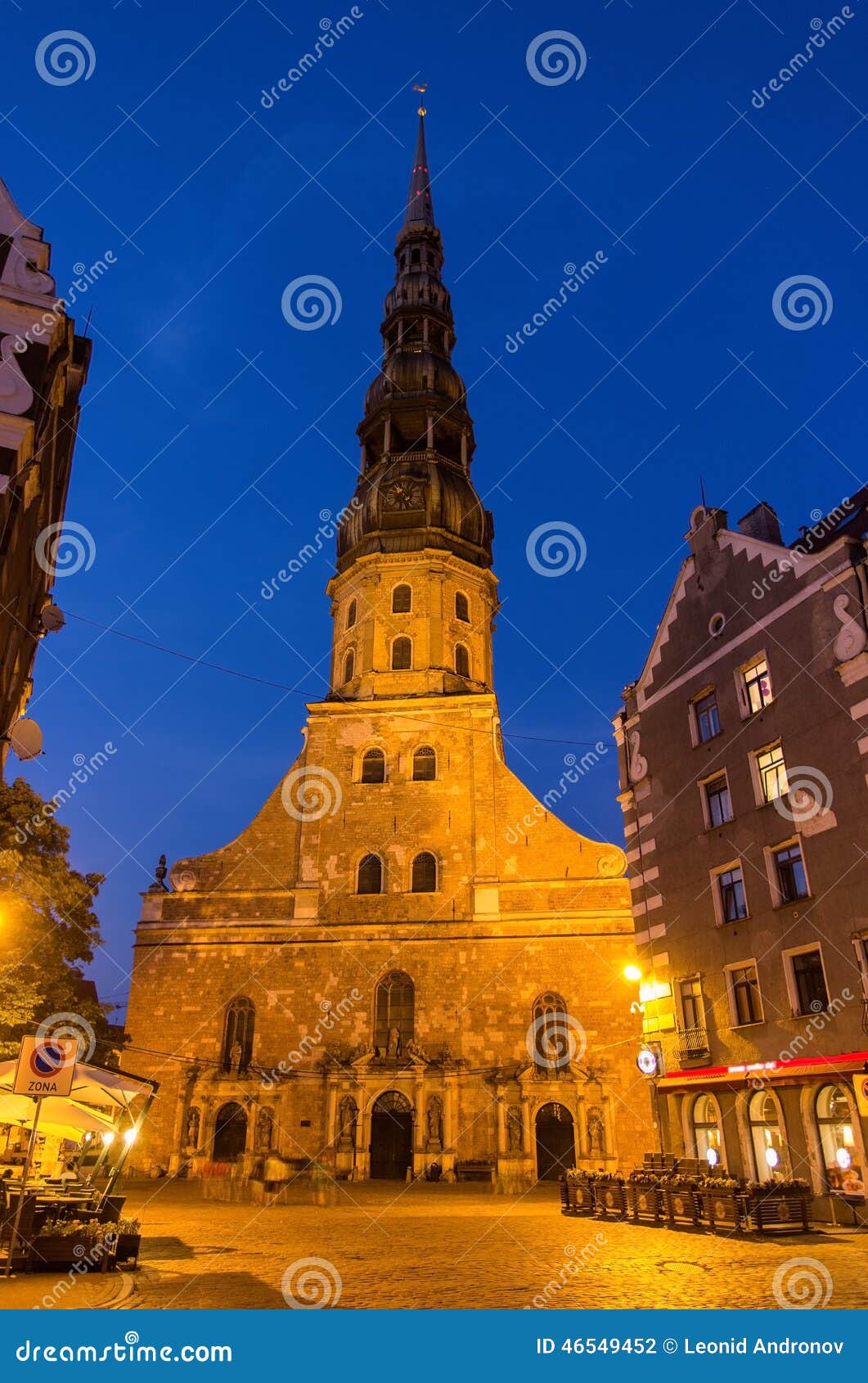 St. Peter Church in Riga stock photo. Image of cathedral - 46549452