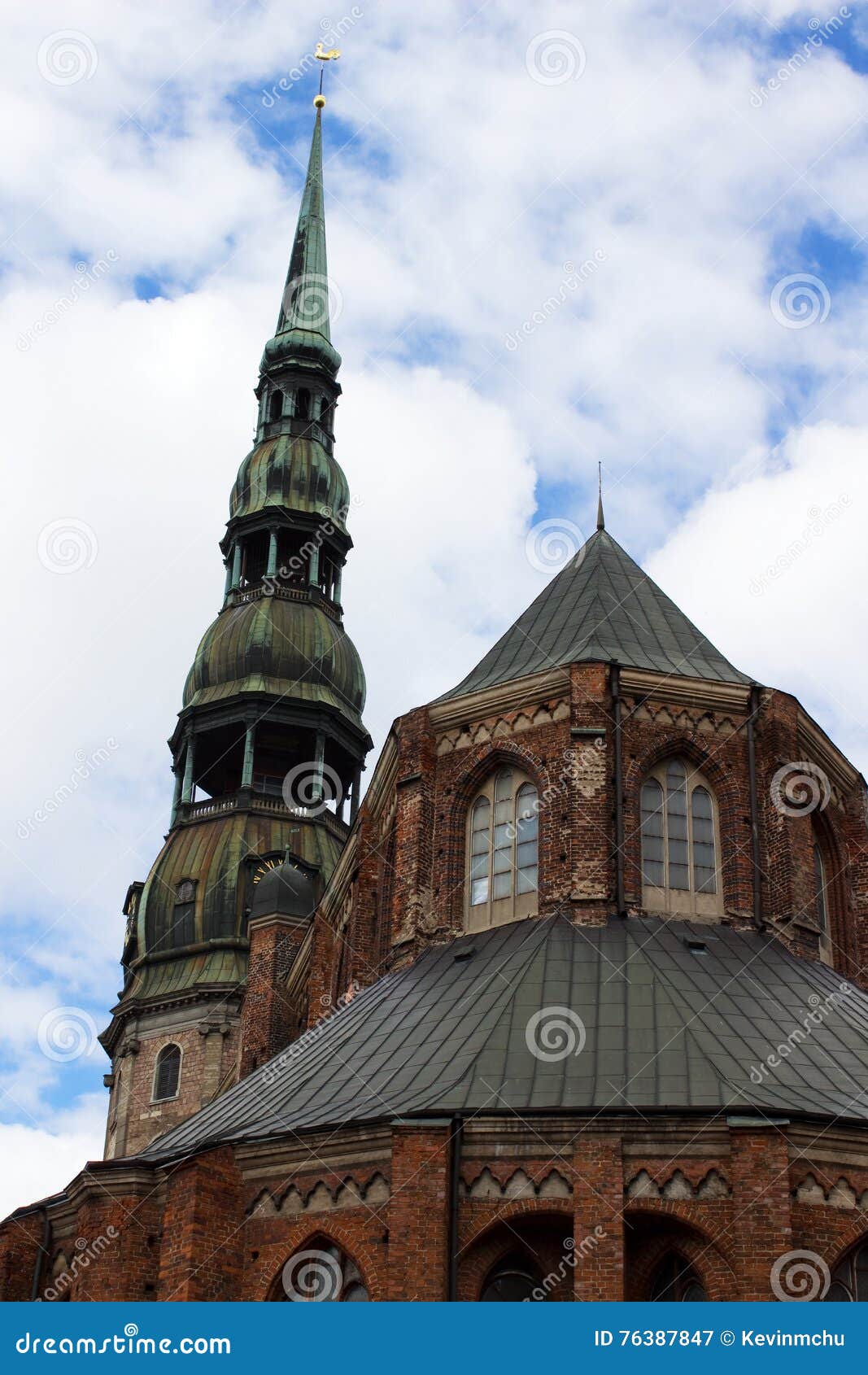 St. Peter Church, Riga stock image. Image of landmark - 76387847