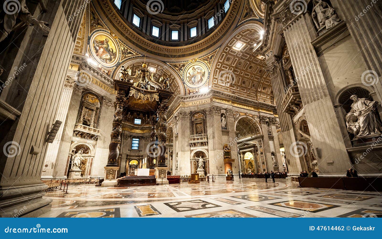 St. Peter S Basilica in Vatican Inside Editorial Photography - Image of ...