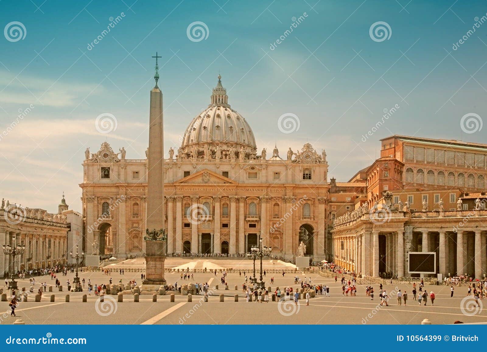 St. Peter s Square in Rome editorial stock image. Image of tourist ...
