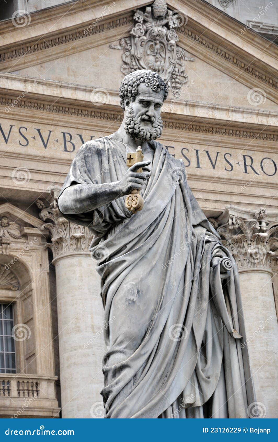 St. Peter`s statue stock image. Image of sculpture, statue - 23126229