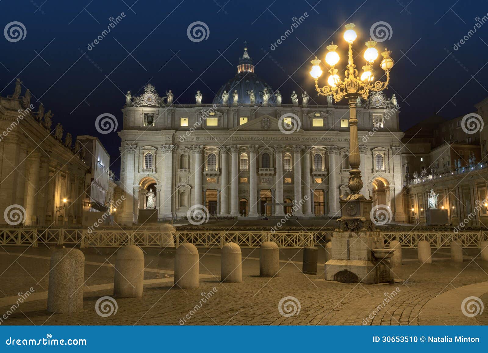 St Peters Cathedral Rome stock photo. Image of lights - 30653510