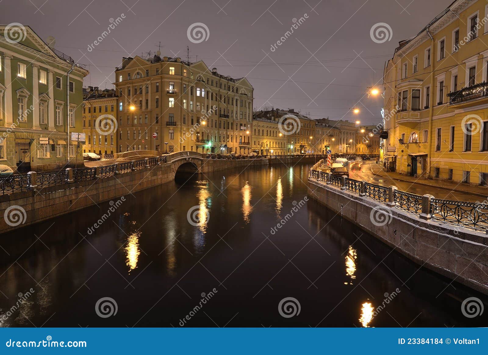 St. Petersburg, Russia, at Night Stock Photo - Image of landmark ...