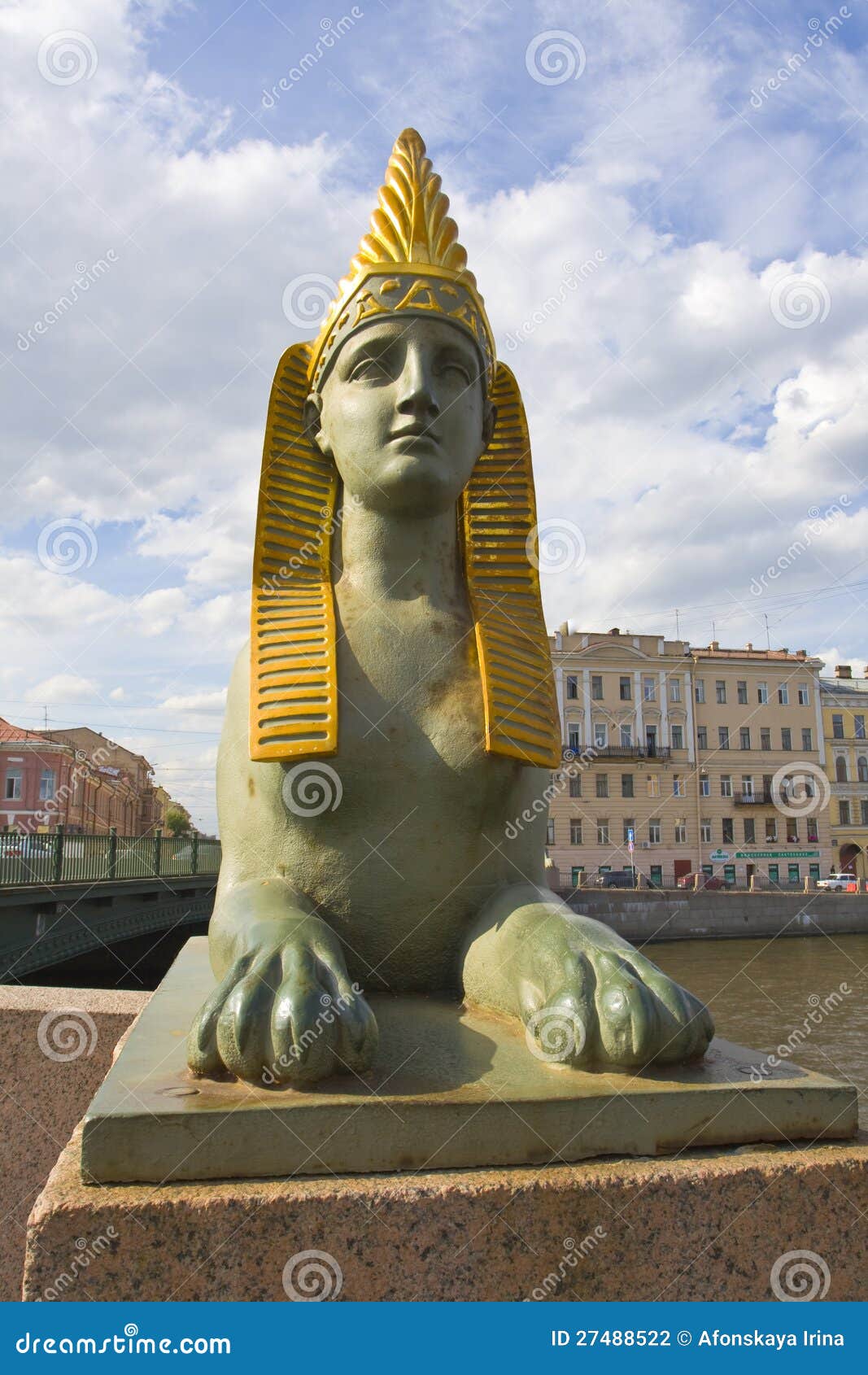 St. Petersburg, Sculpture of Sphinx Stock Photo - Image of monument ...