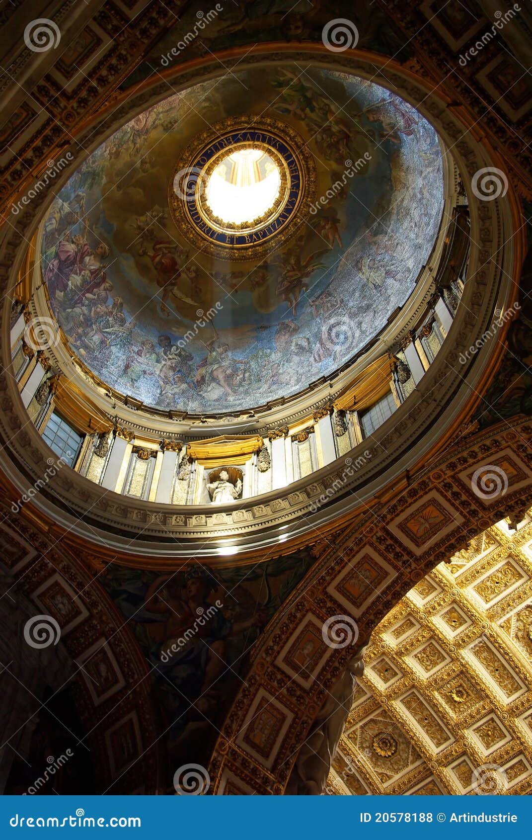 St Pierre basilica ceiling editorial stock photo. Image of church ...