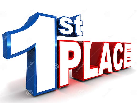 1st place stock illustration. Illustration of word, white - 36307182