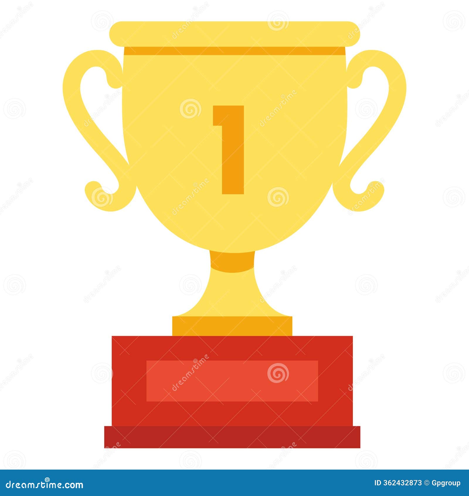 1st place trophy icon stock illustration. Illustration of prize - 362432873